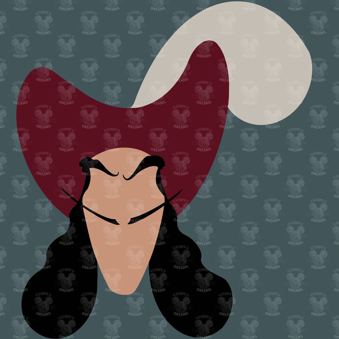 Peter Pan Capt Hook SVG - COLOR BLOCK - Etsy