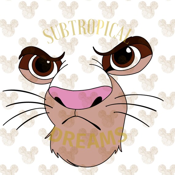 Lion King Young Simba Face SVG | Etsy