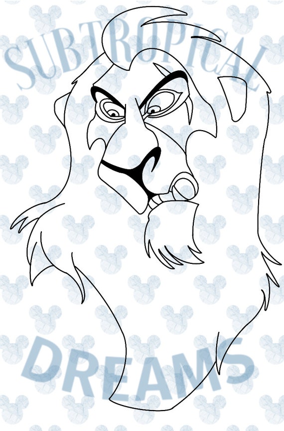 Scar Printable From Lion King Svg