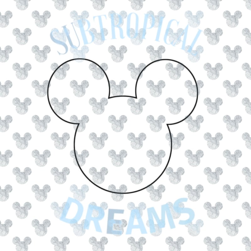 Mickey Mouse Outline - Etsy