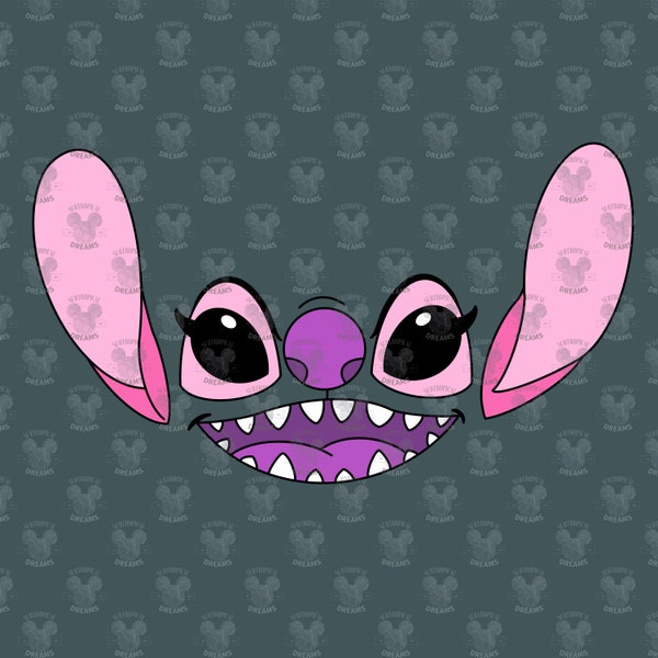 Stitch and Angel Svg - Etsy