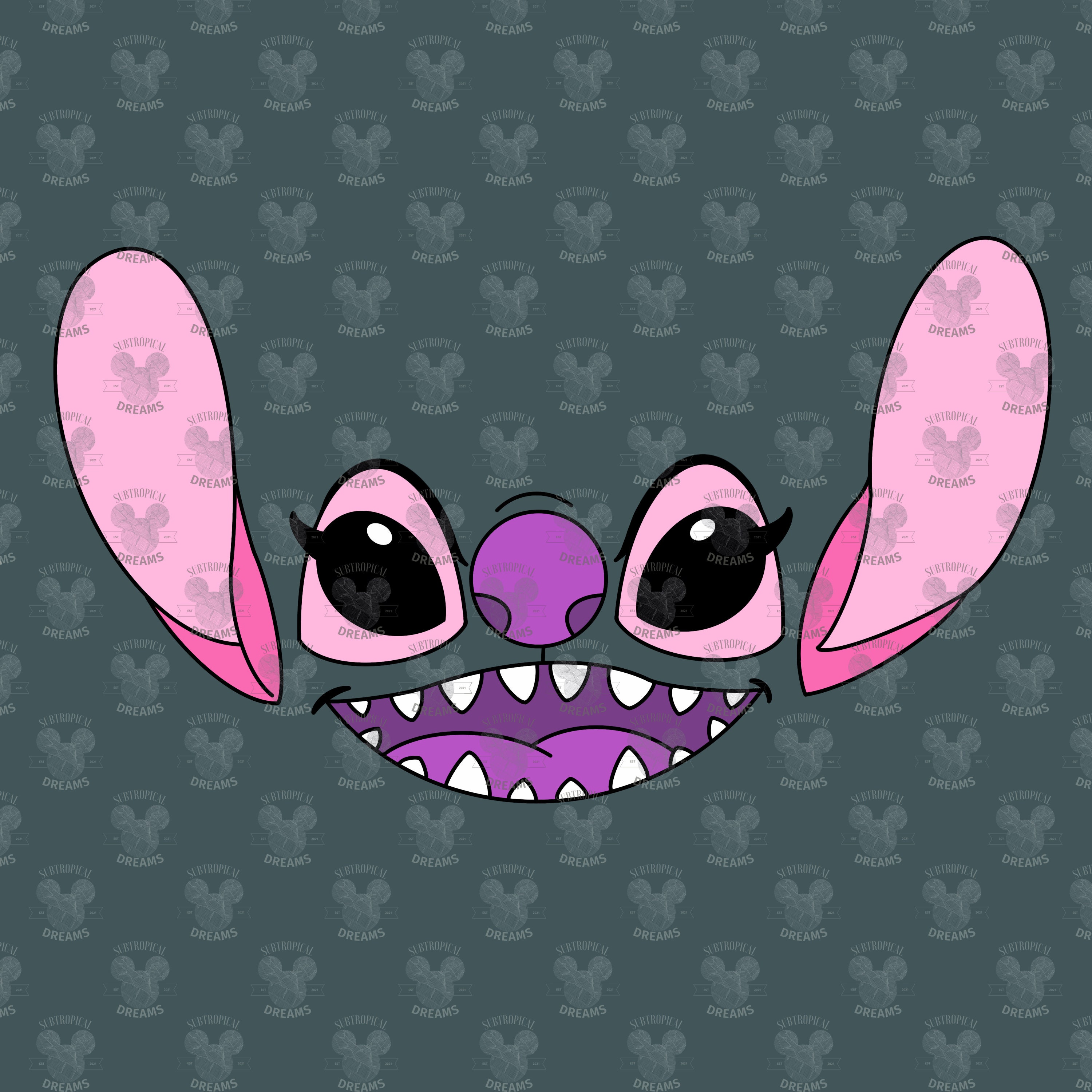 Lilo Stitch Ángel Cara SVG - Etsy España