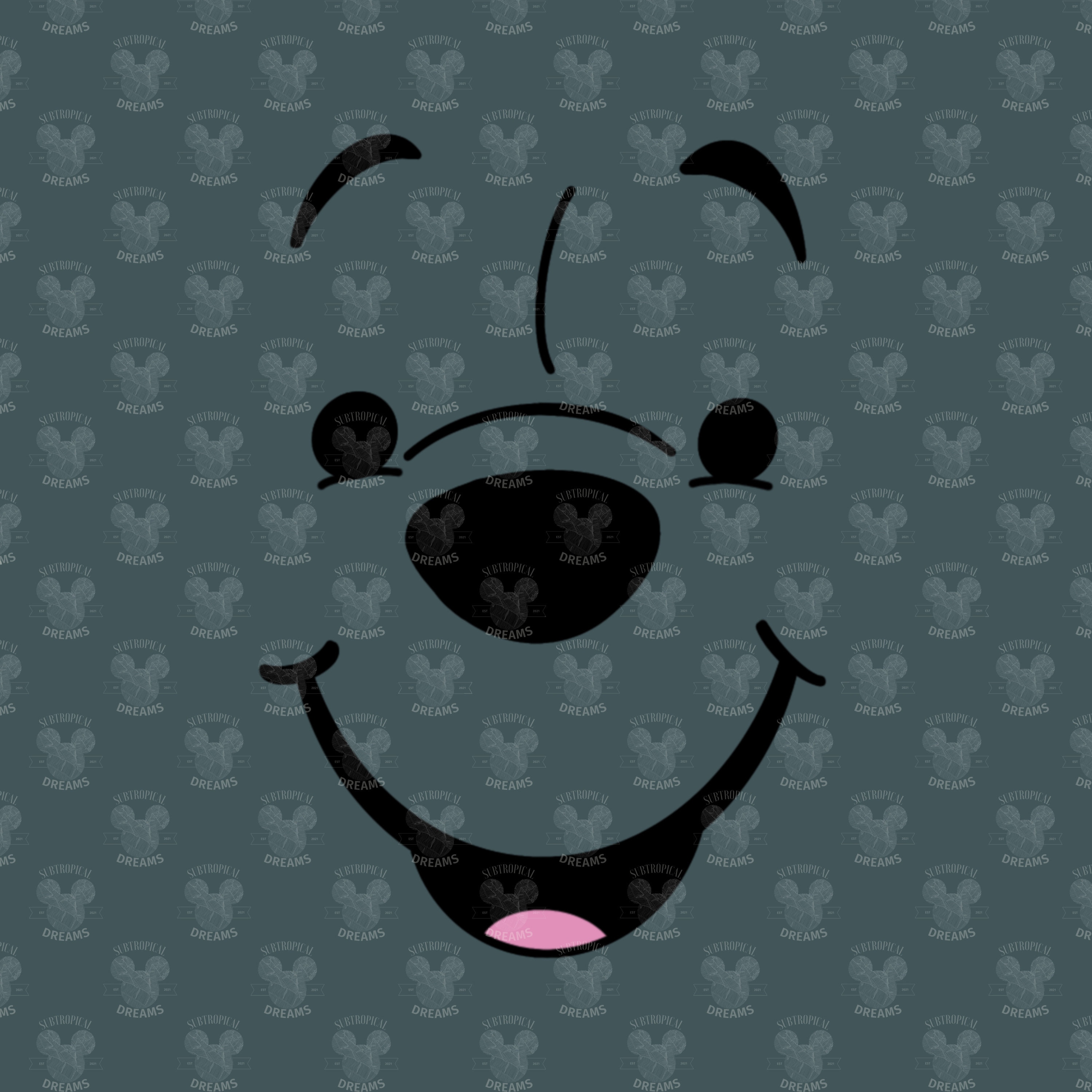 Winnie the Pooh Face SVG - Etsy Canada