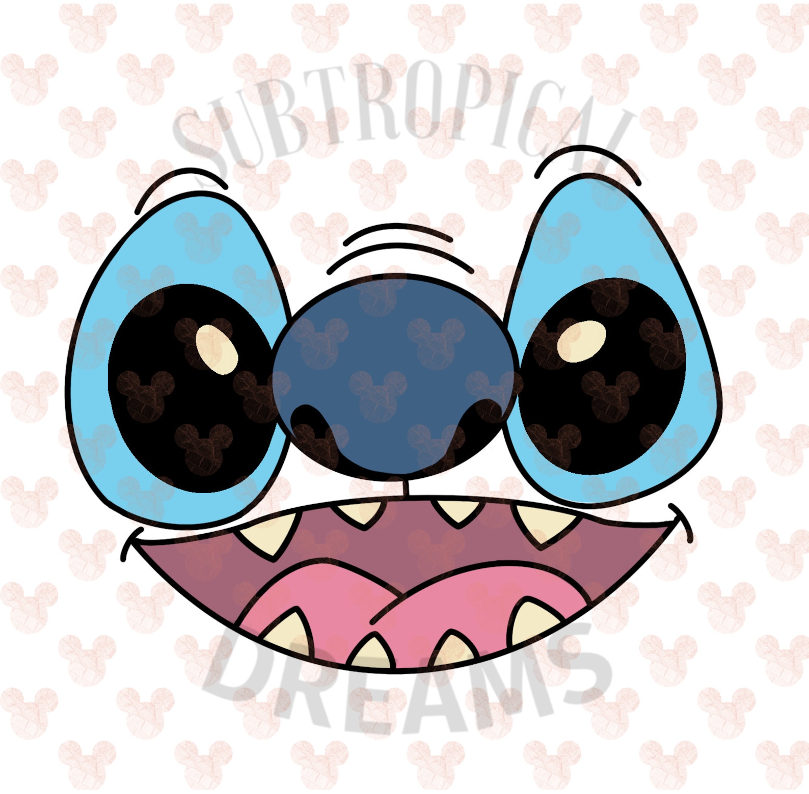 Stitch Face SVG - Etsy