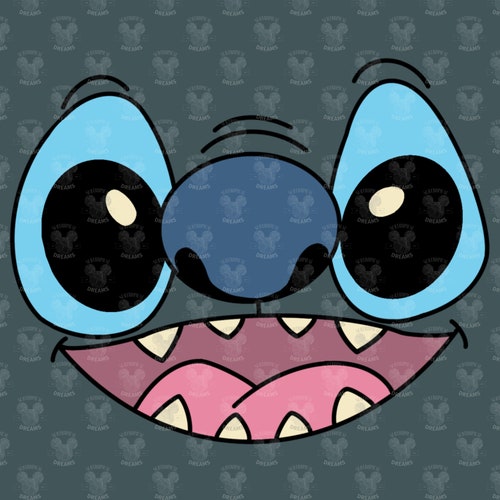 Stitch Face Svg Stitch Face Design Dxf Png Eps - Etsy