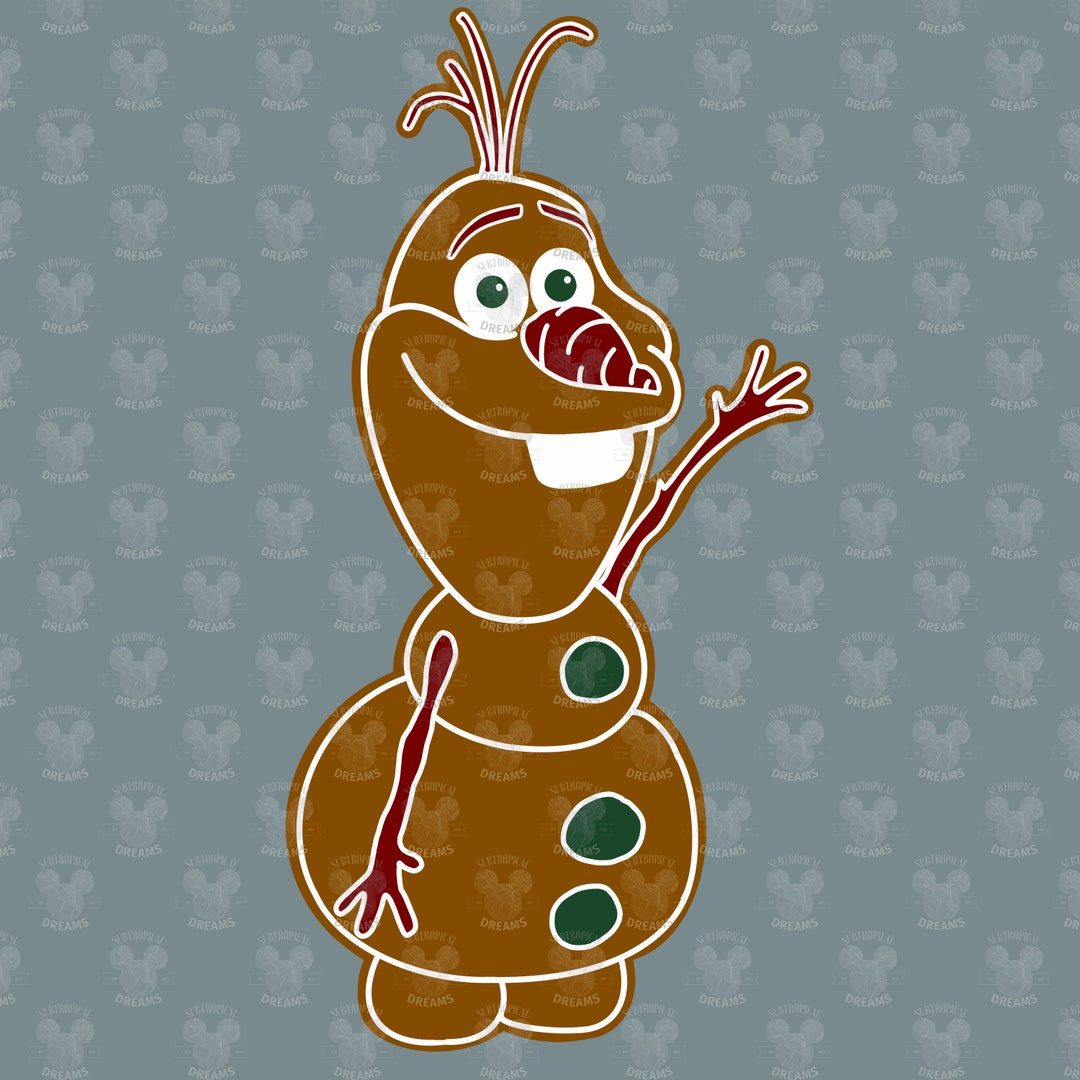 Gingerbread Olaf Christmas SVG - Etsy