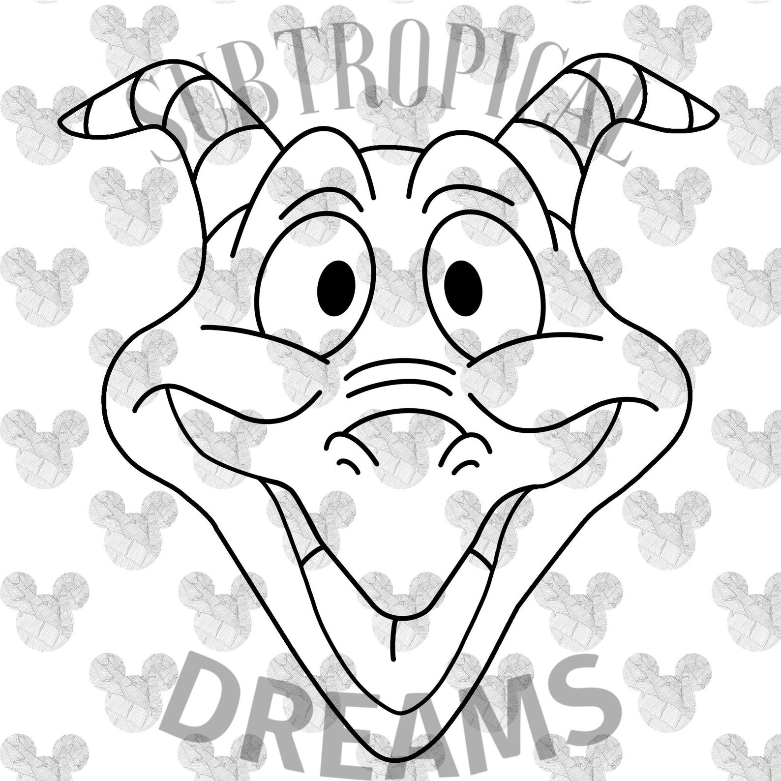 Figment Face Outline SVG - Etsy Sweden