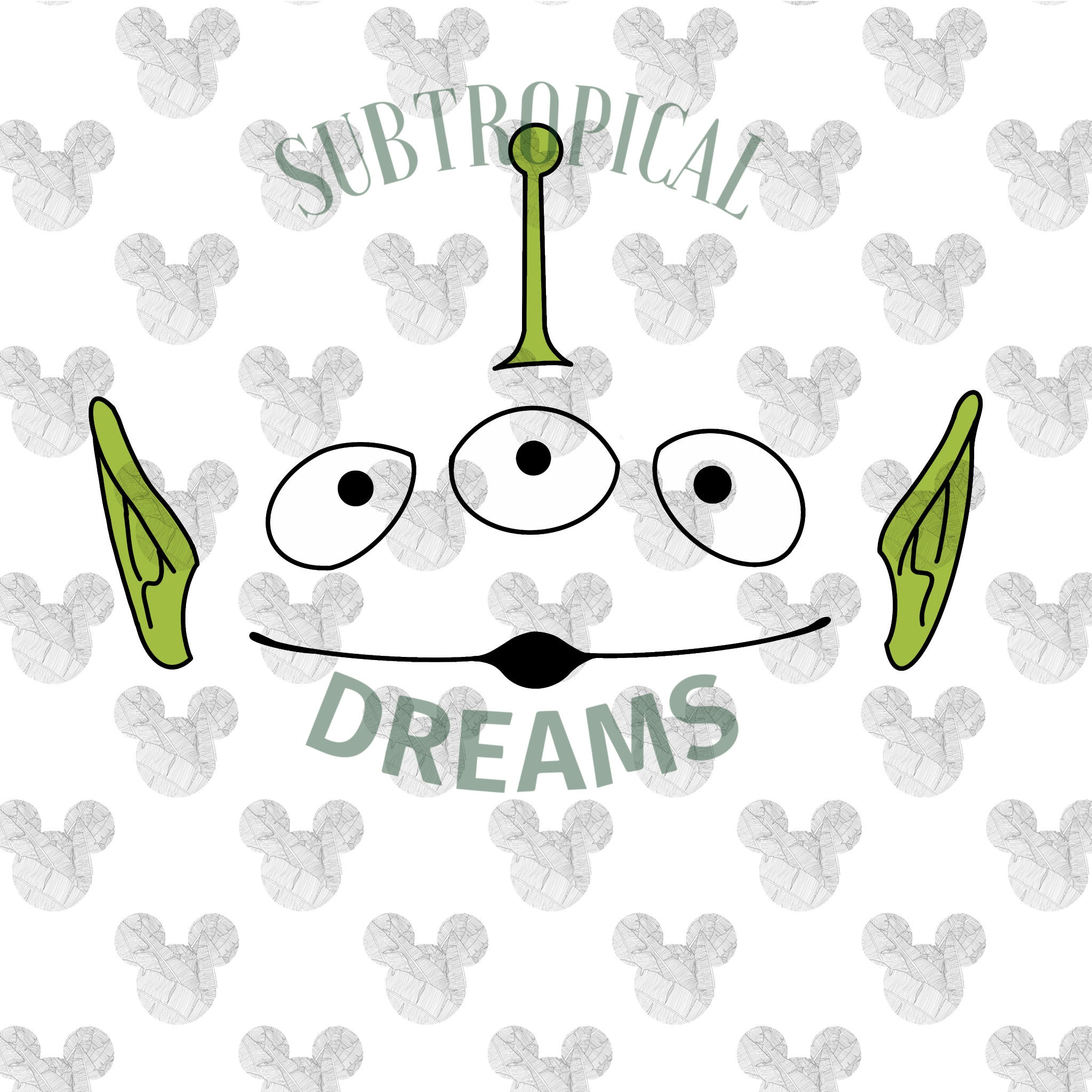 Toy Story Alien Face SVG | Etsy