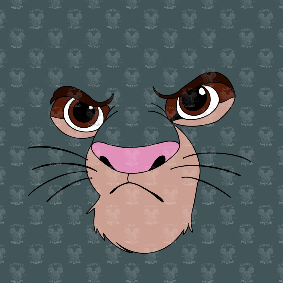 Rey León Joven Simba Cara SVG - Etsy México