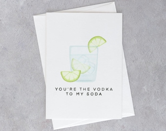 Vodka Birthday Card | Etsy