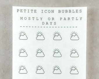 Cloudy Day Stickers - Etsy