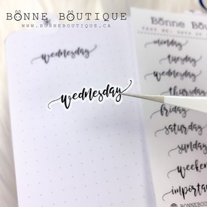 SCRIPTS: DAYS of the Week No. 3 and No. 4 Monday Tuesday - Etsy