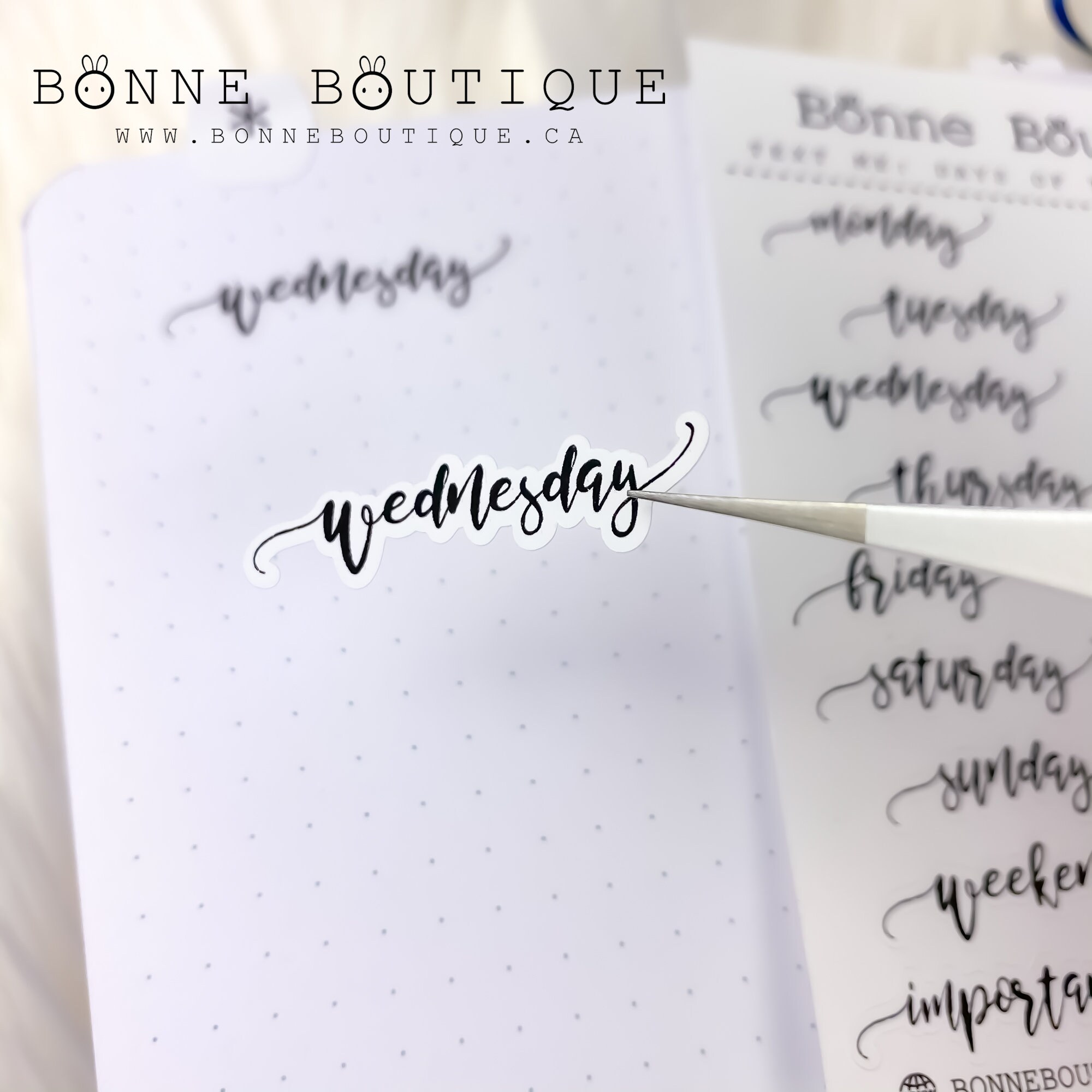 SCRIPTS: DAYS of the Week No. 3 and No. 4 Monday Tuesday - Etsy