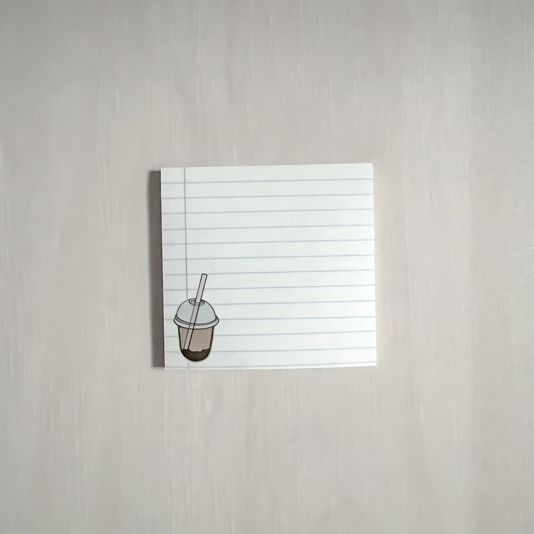 Sticky Notes - Boba Milk Tea - Etsy