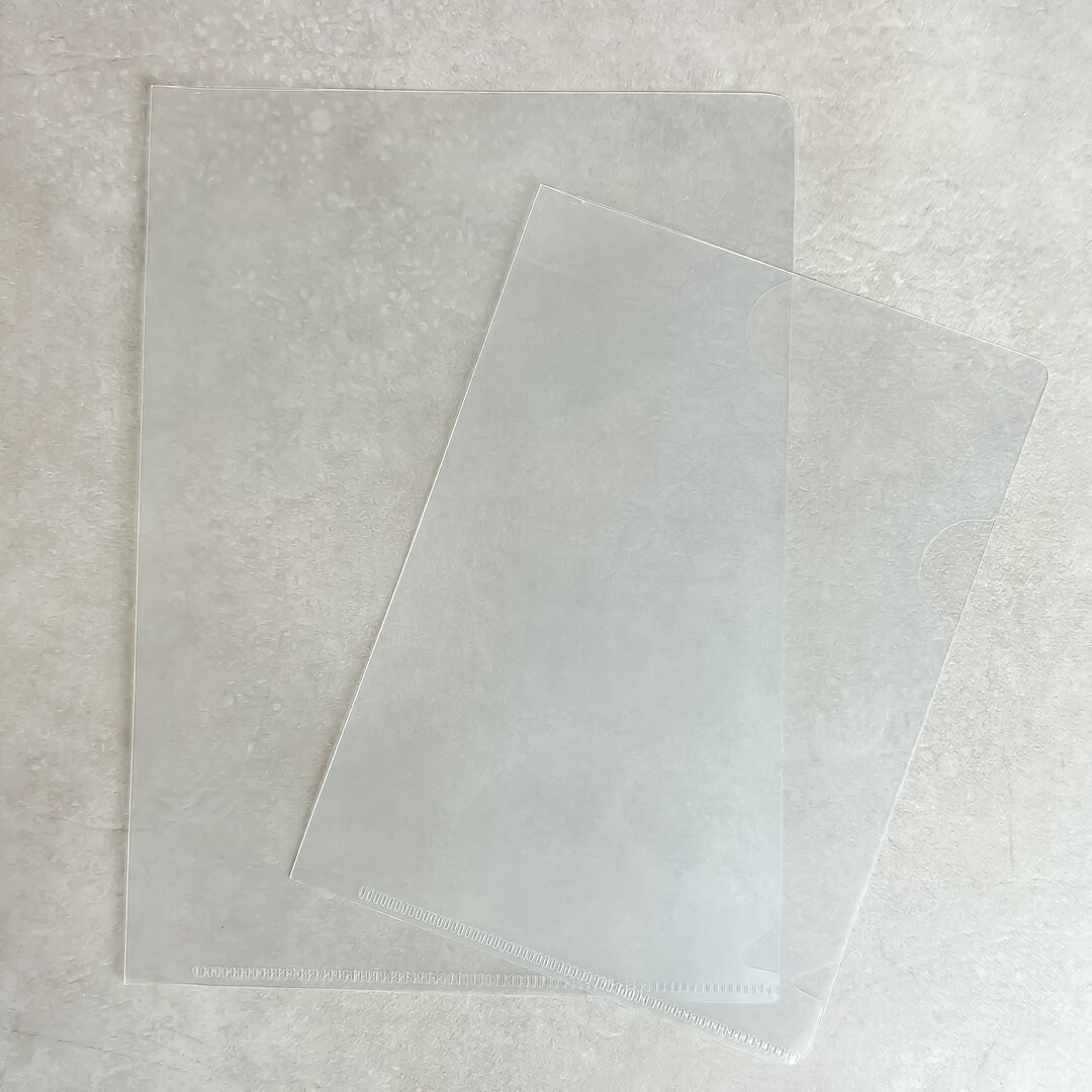 Clear Folder in A5, A6 or B6 - for Storage, Organizing and Keeping. - Etsy