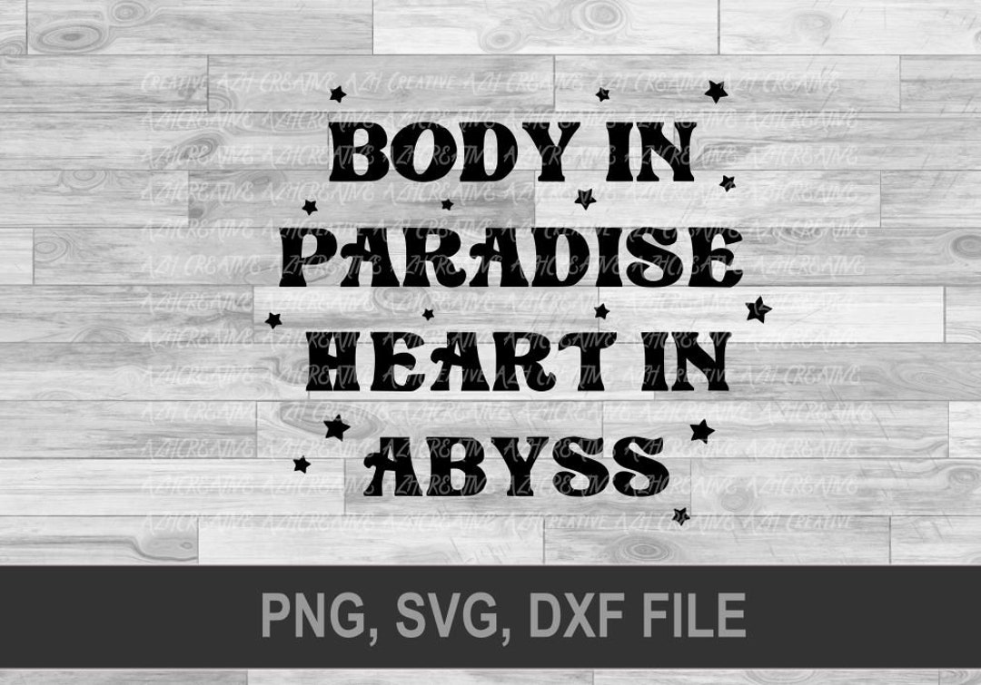 Body in Paradise Heart in Abyss Svg, MXTX Shirt, Heaven Officials ...
