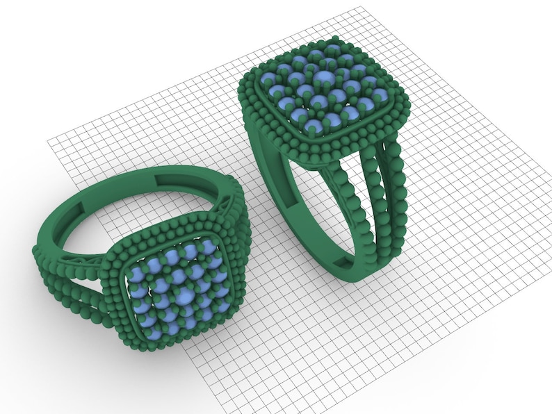 3D printed resin of jewelry ring for casting wedding ring | Etsy