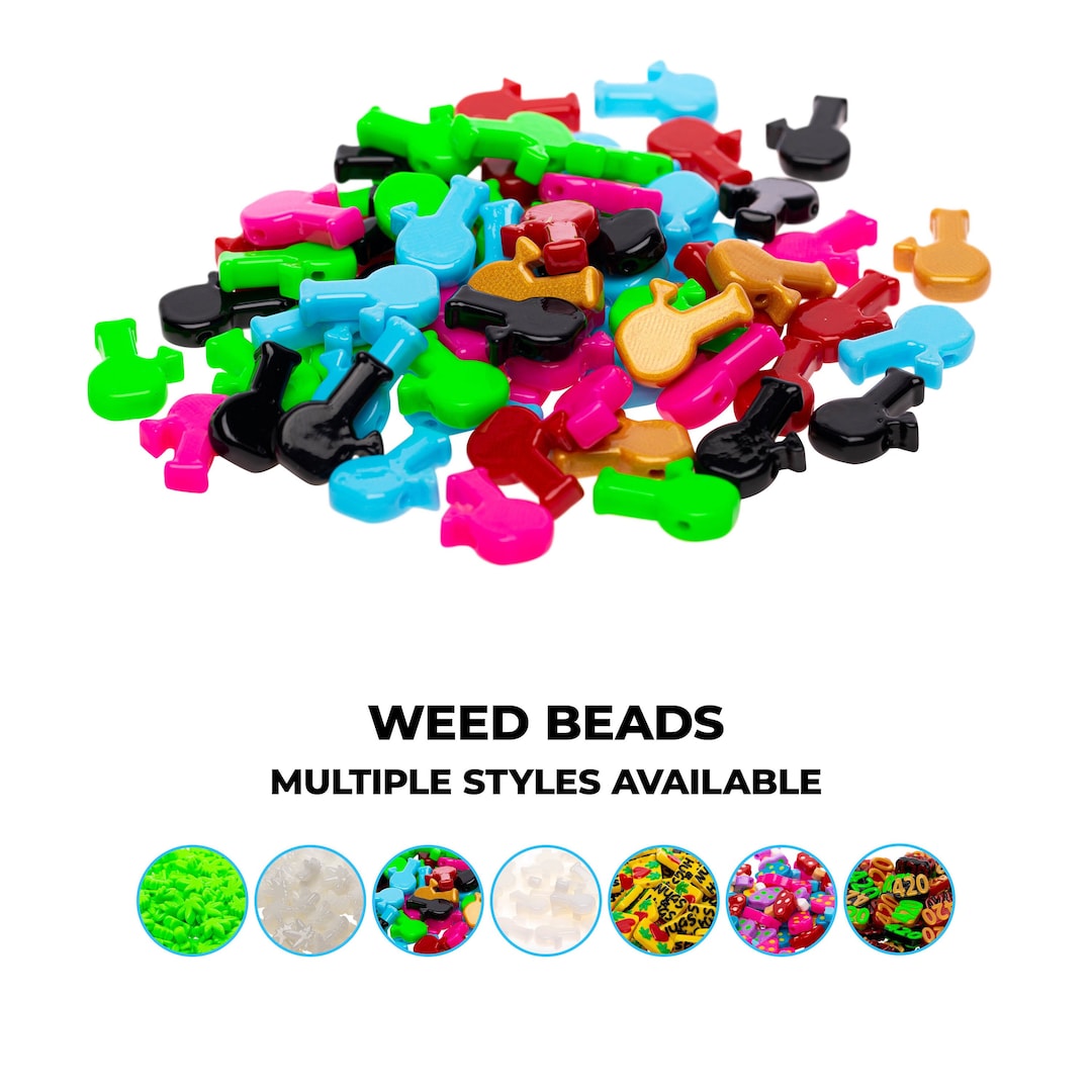 Weed, Bong, Mushroom & 420 Collection Plastic Beads Good for Jewelry ...