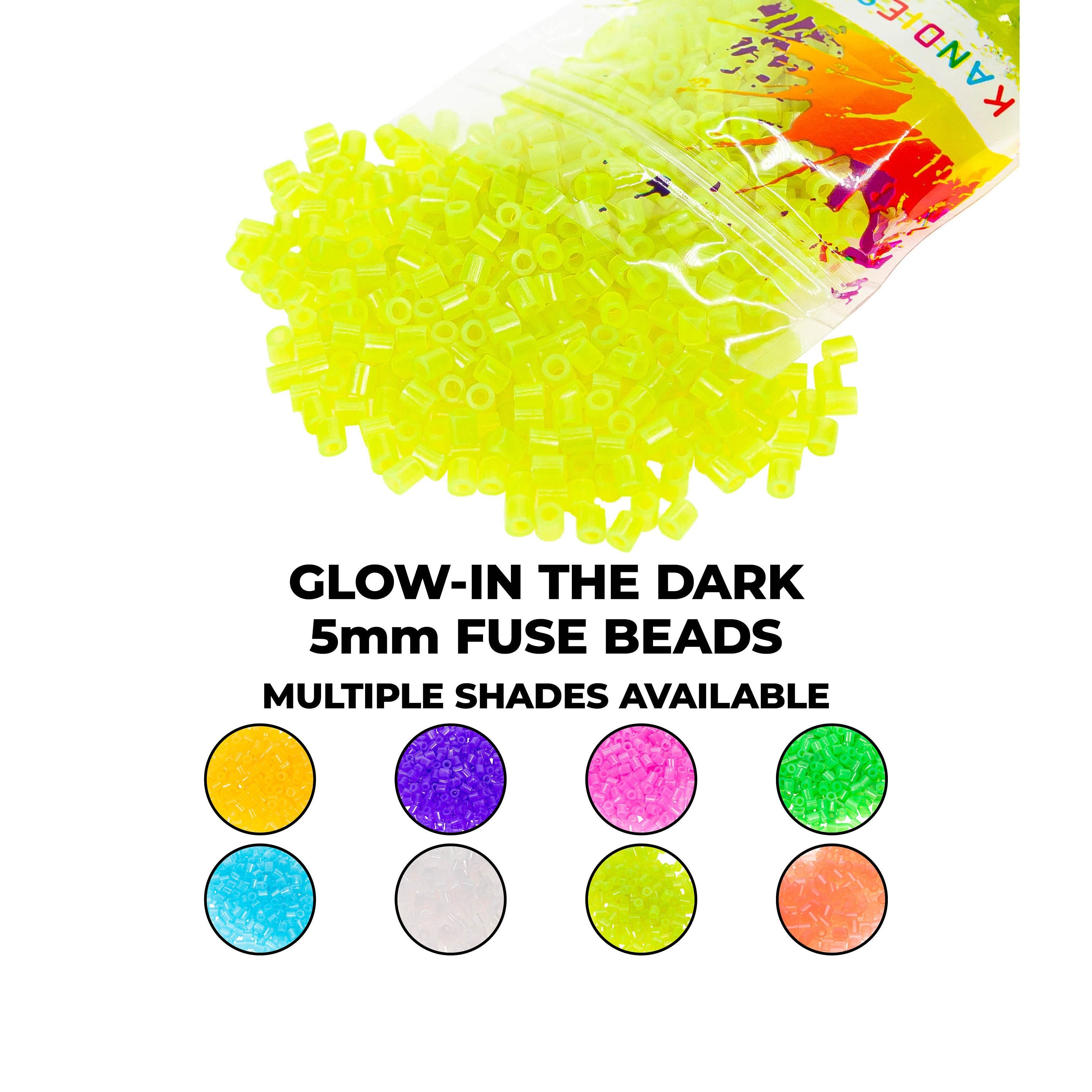 Glow-in-the-dark Fuse Beads for Perlers 8 Colorful Options - Etsy Canada
