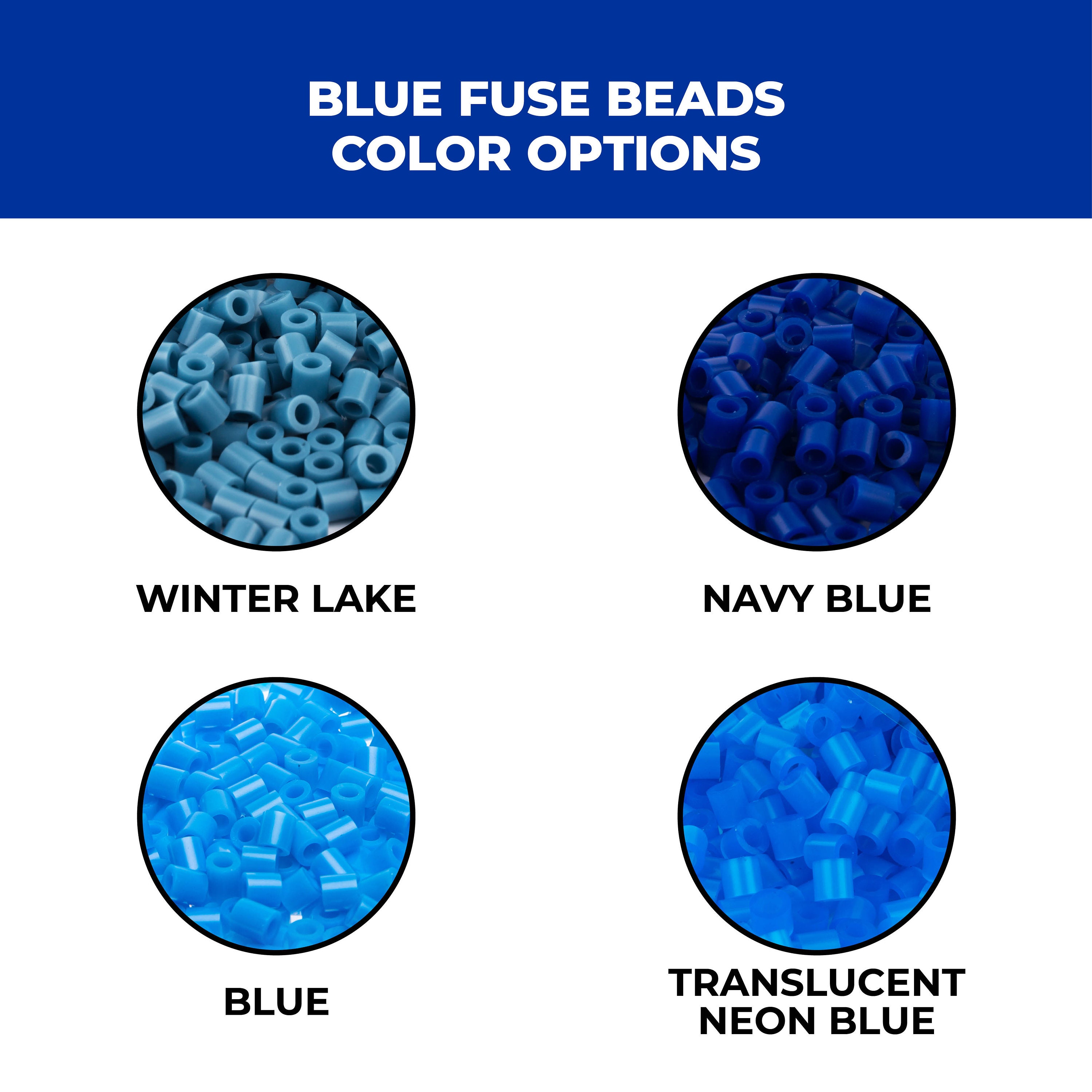 Blue Fuse Beads for perlers More Than 7 Blue Color Options | Etsy