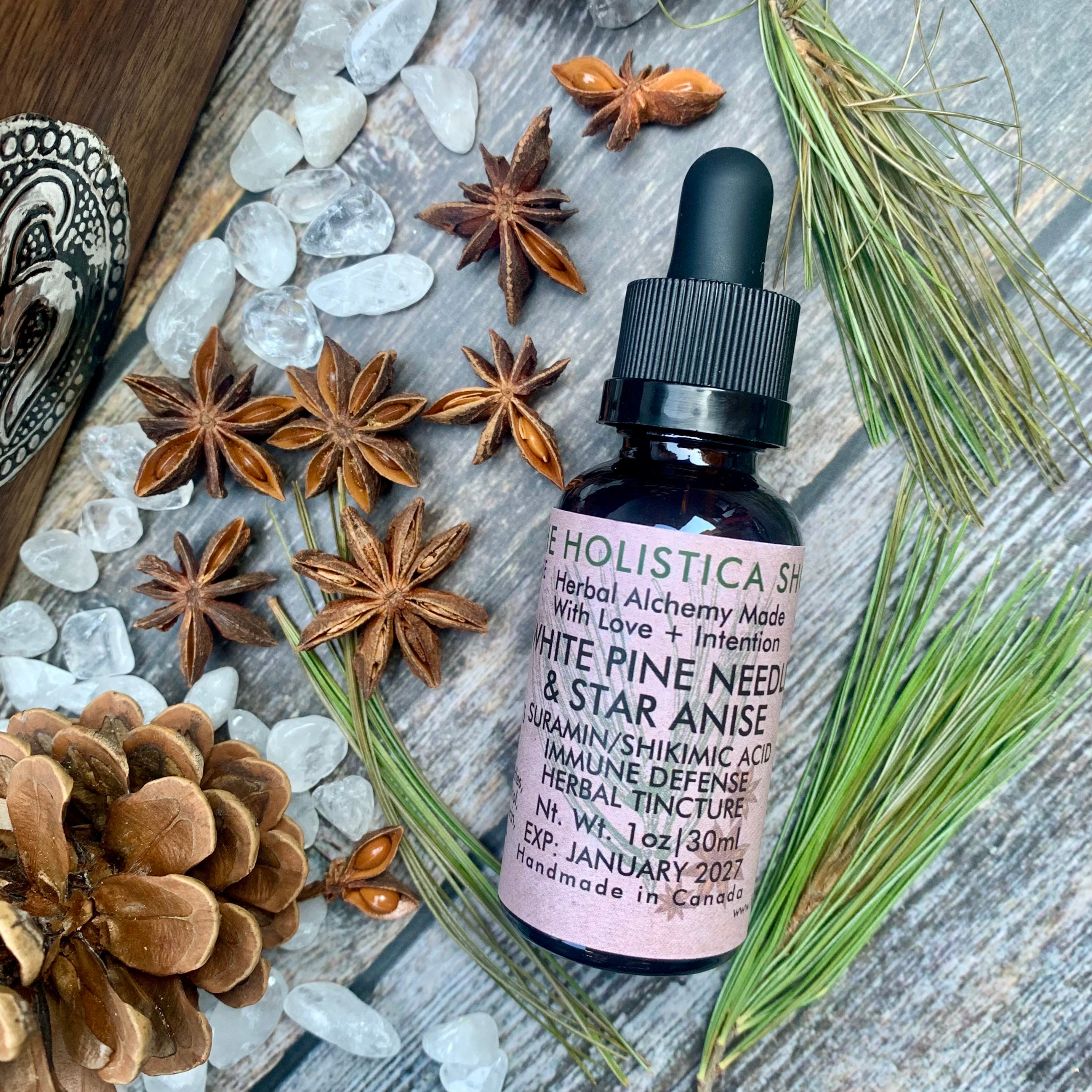 White Pine Needle & Star Anise Herbal Tincture | Spike Protein ...
