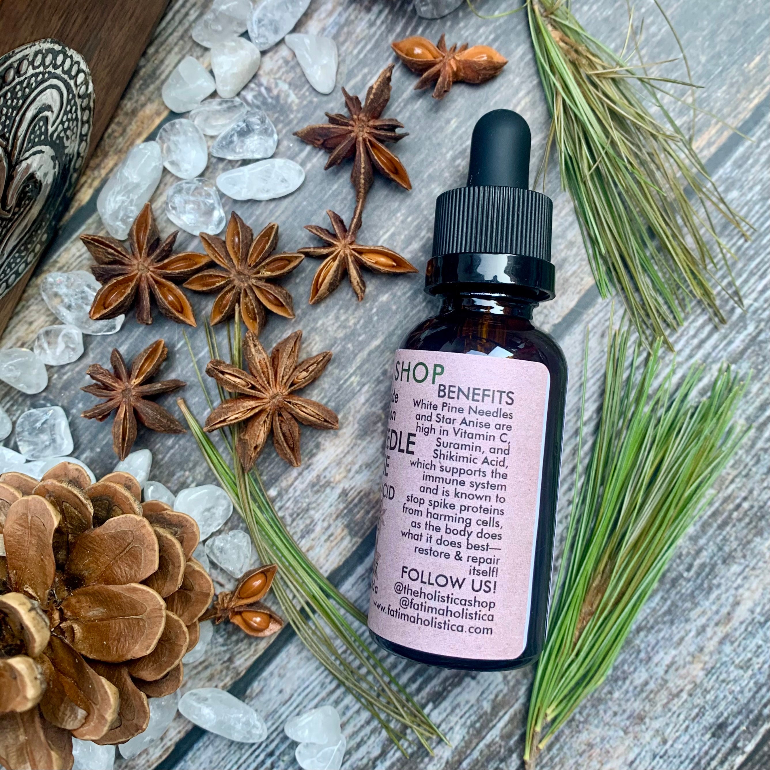 White Pine Needle & Star Anise Herbal Tincture | Spike Protein ...