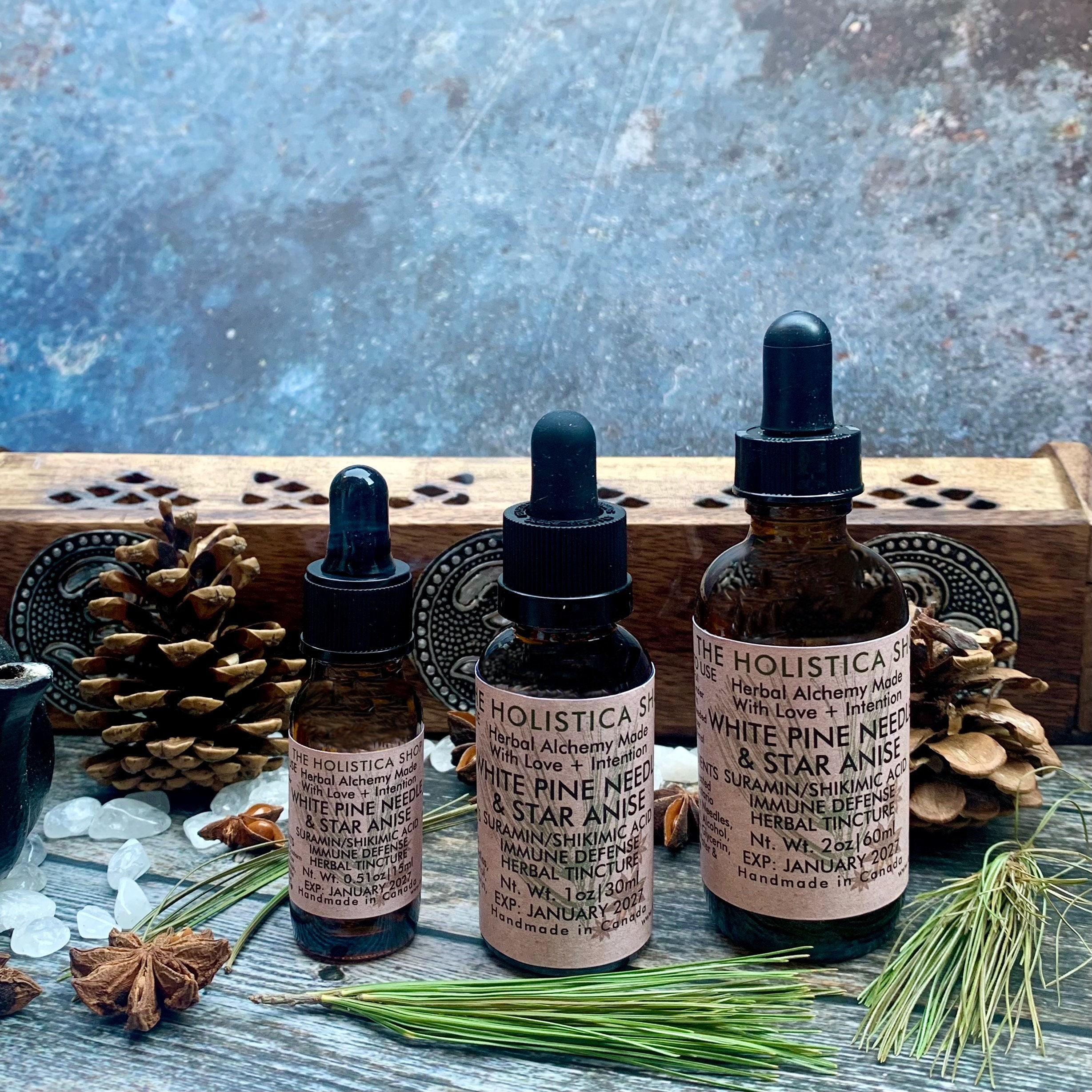 White Pine Needle & Star Anise Herbal Tincture | Spike Protein ...