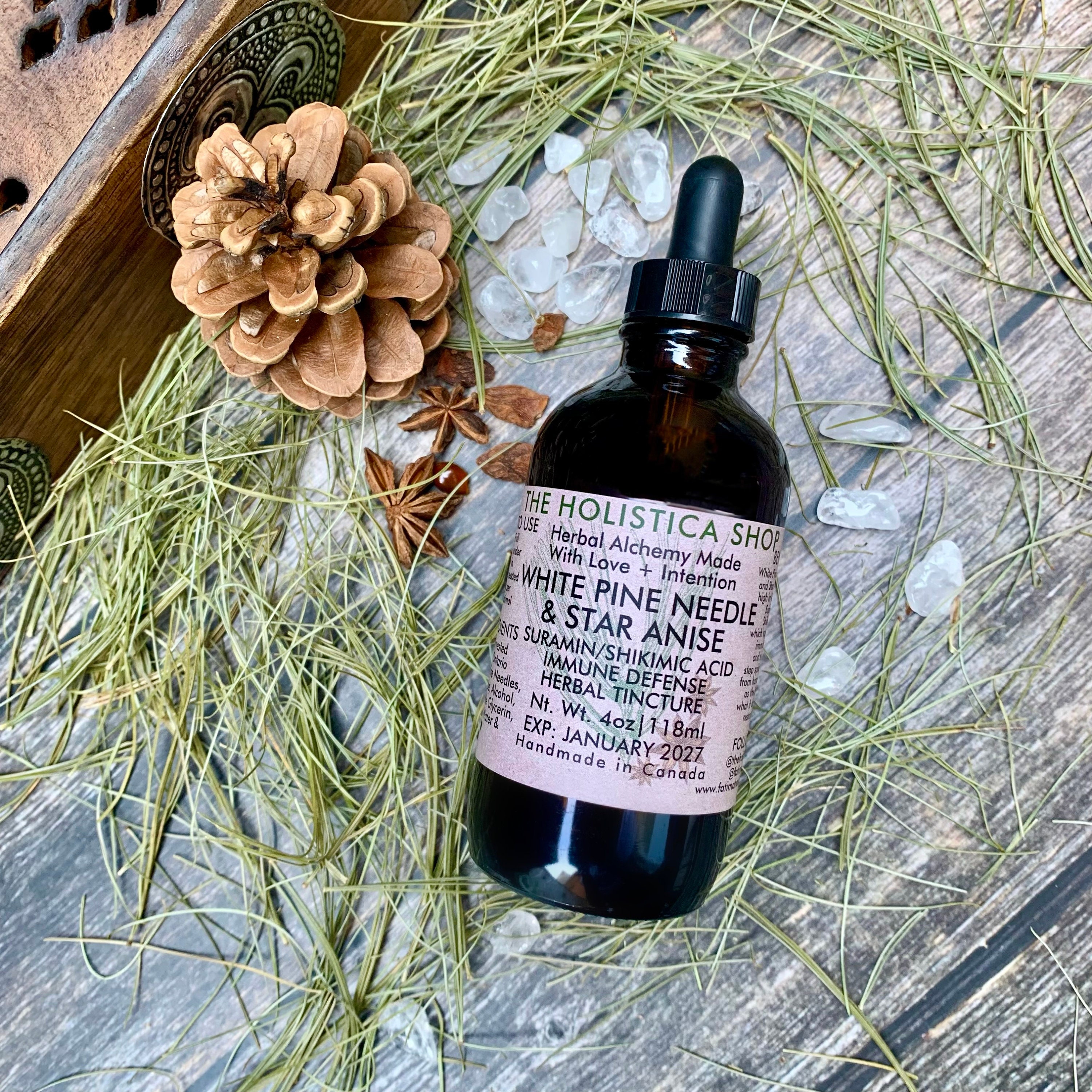 White Pine Needle & Star Anise Herbal Tincture | Spike Protein ...
