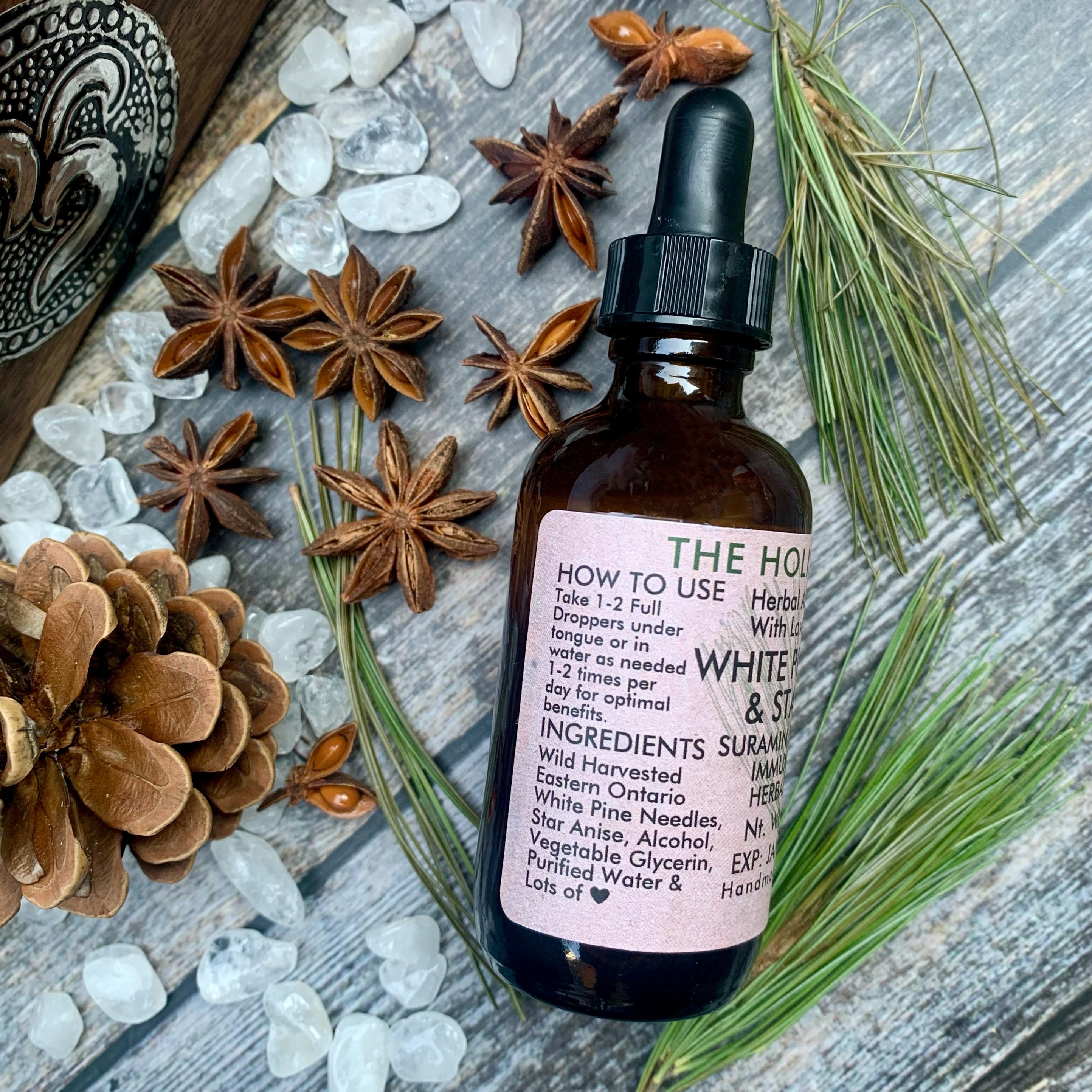 White Pine Needle & Star Anise Herbal Tincture | Spike Protein ...