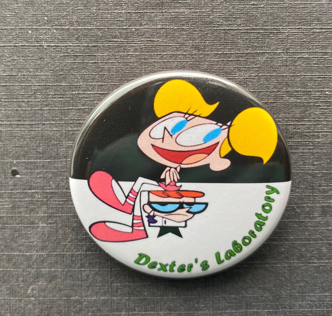 Dexters Laboratory Buttons 90s Cartoon Network 1.5 38mm TV | Etsy