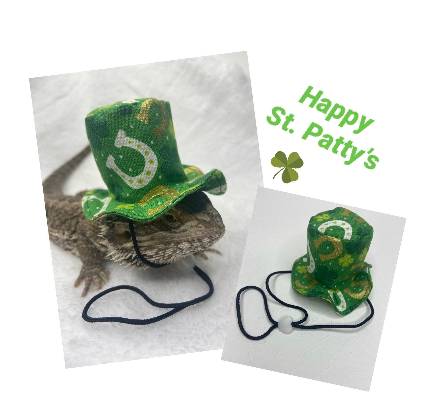 Saint Patricks Day Hat Lizard Hats Adjustable Bearded - Etsy