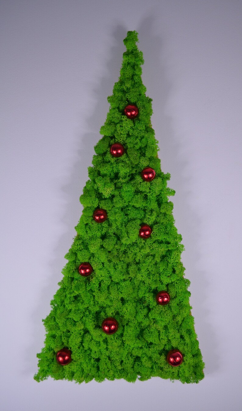 Christmas Tree Made of Moss. Christmas. 60cm. Moss Art. Christmas Gift ...