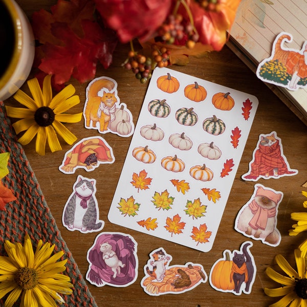 Autumn Stickers - Etsy