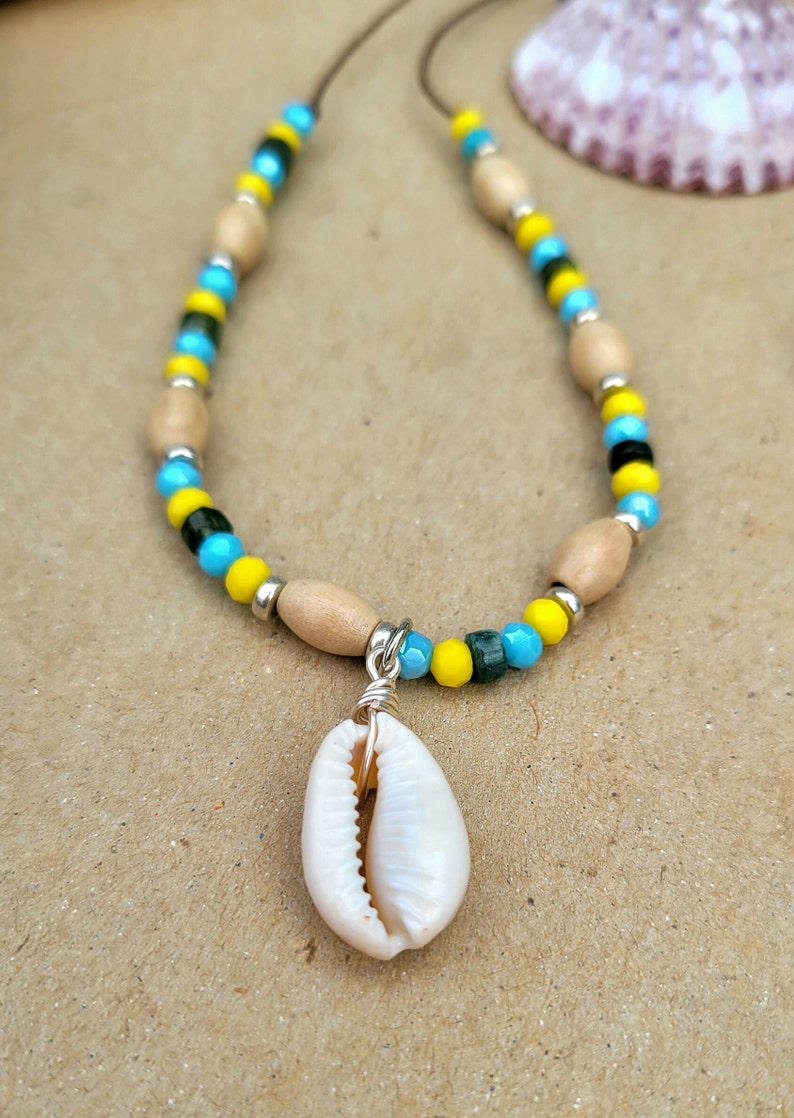Seashell Beachy Summer Tropical Beaded Dainty Choker Necklace ...