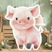 Pig Farm Baby Big Decor Cutout Party Props, Cute Pig Birthday Standee ...