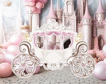 Princess Big Decor Cutout, Baby Girl Birthday Standee, Whimsical Floral ...