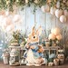 Peter Bunny Big Decor Cutout, Bunny Birthday Standee, Whimsical Peter ...