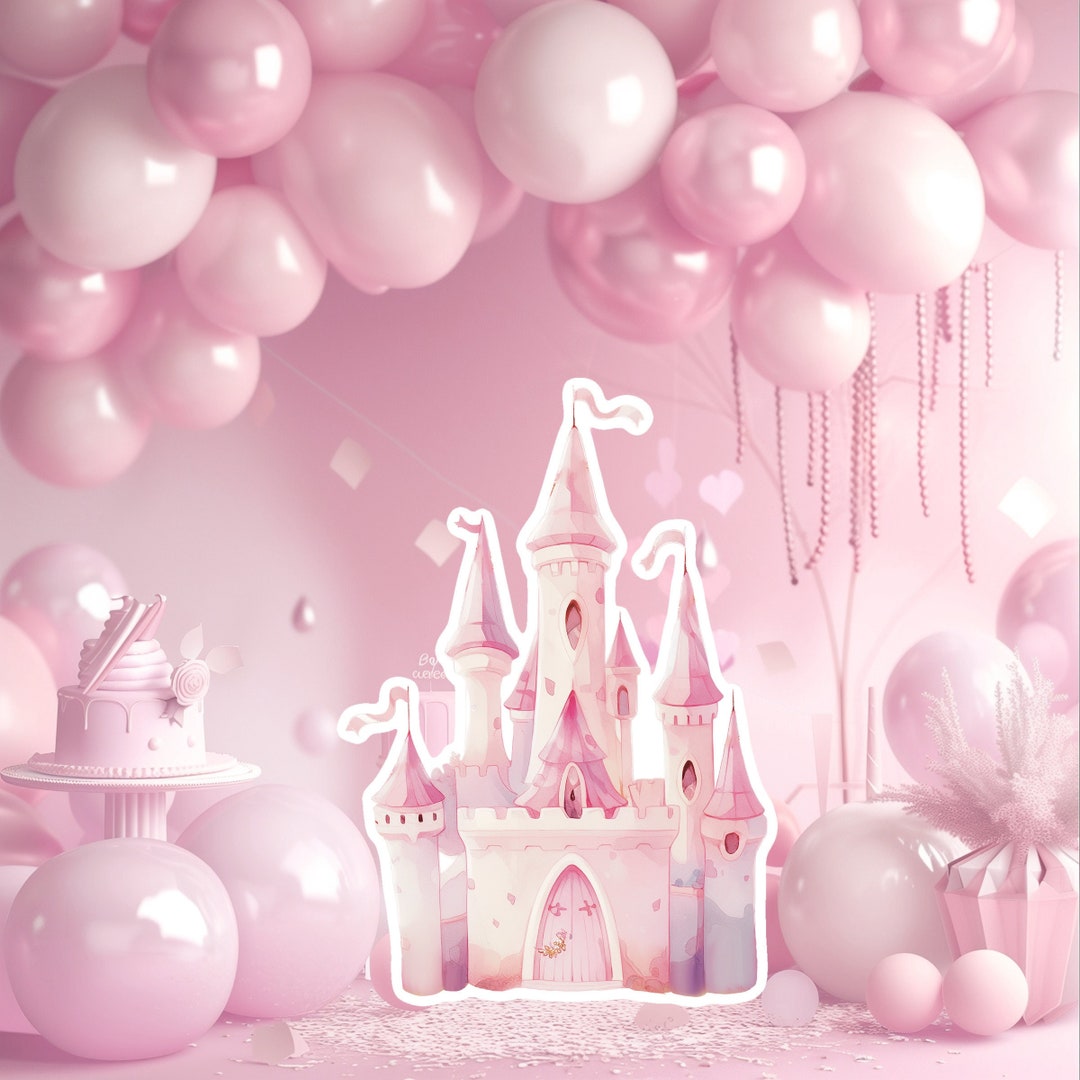 Princess Big Decor Cutout, Baby Girl Birthday Standee, Whimsical Floral ...