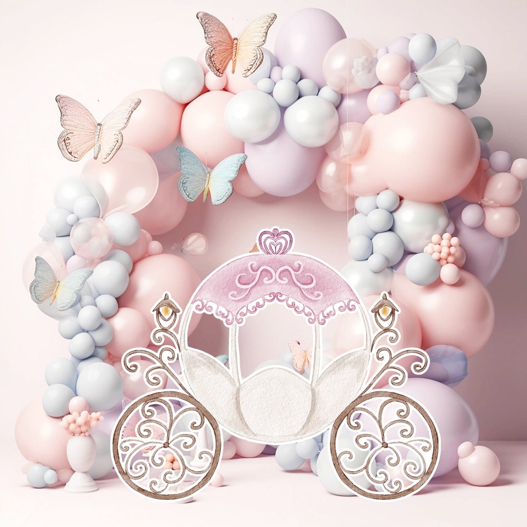 Princess Big Decor Cutout, Baby Girl Birthday Standee, Whimsical Floral ...