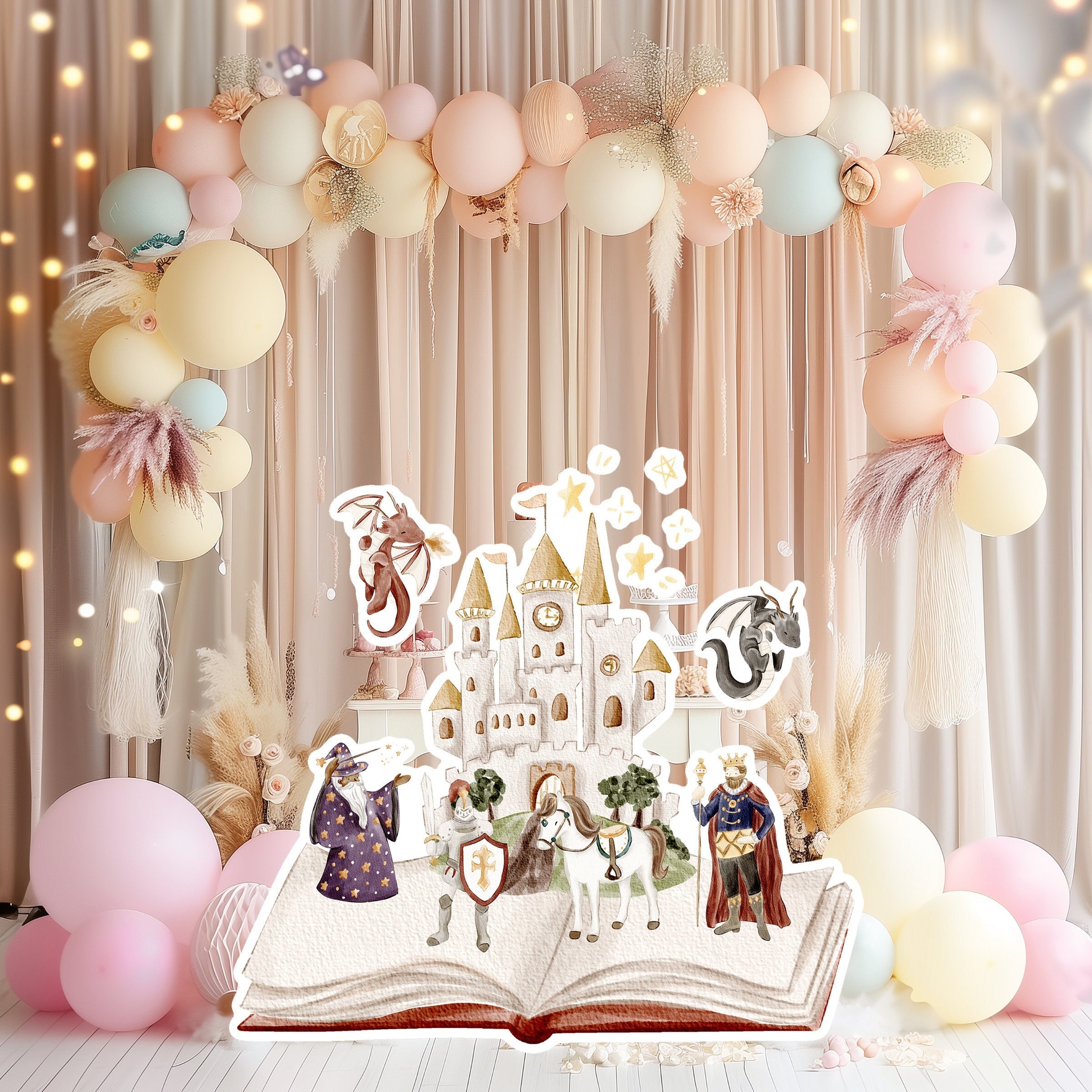 Princess Big Decor Cutout Party Props, Baby Birthday Standee, Adorable ...