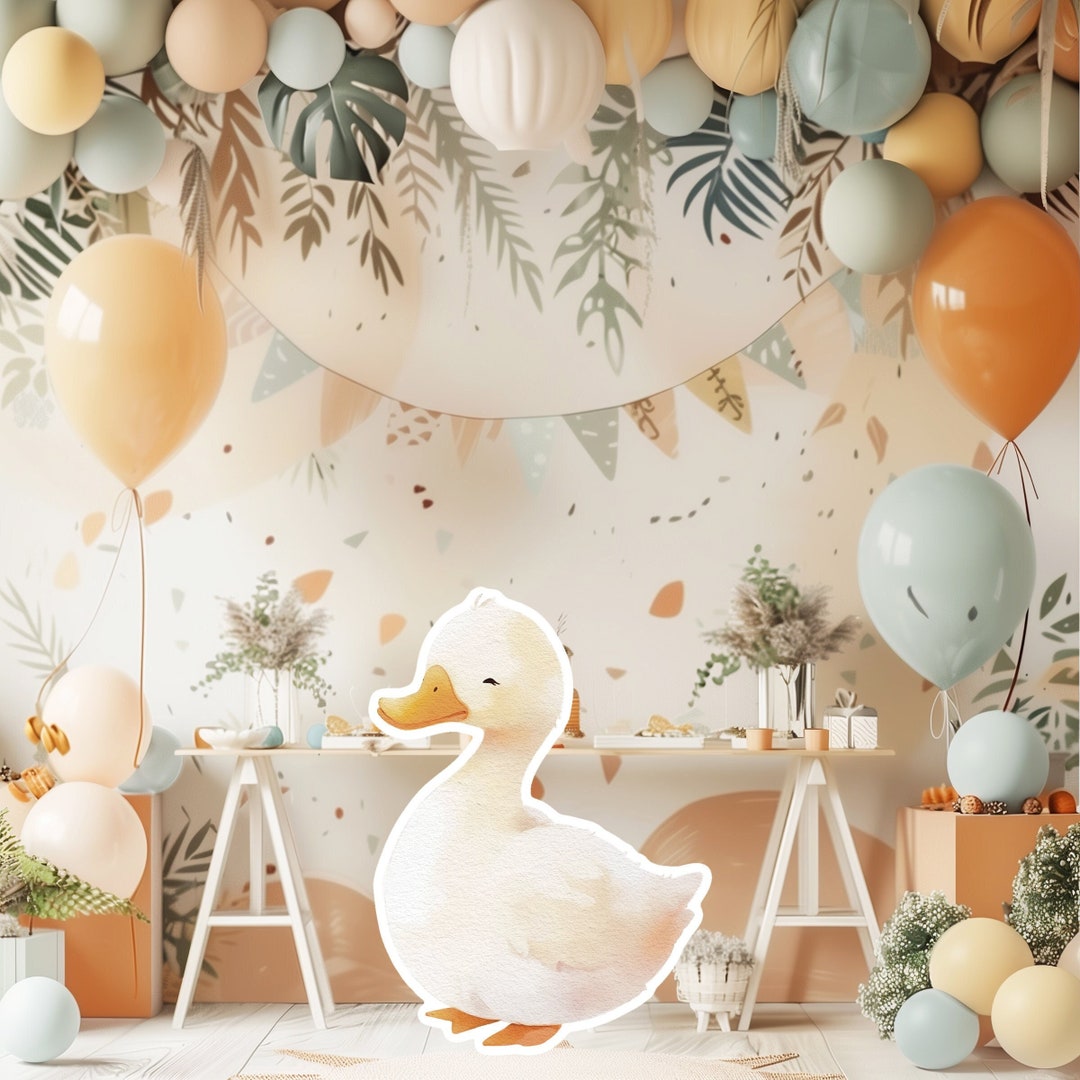 Farm Duck Baby Big Decor Cutout Party Props, Duck Birthday Standee ...