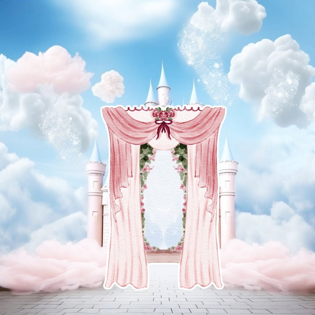 Princess Big Decor Cutout, Baby Girl Birthday Standee, Whimsical Floral ...