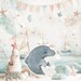 Dolphin Baby Big Decor Cutout Party Props, Cute DOLPHIN Birthday ...