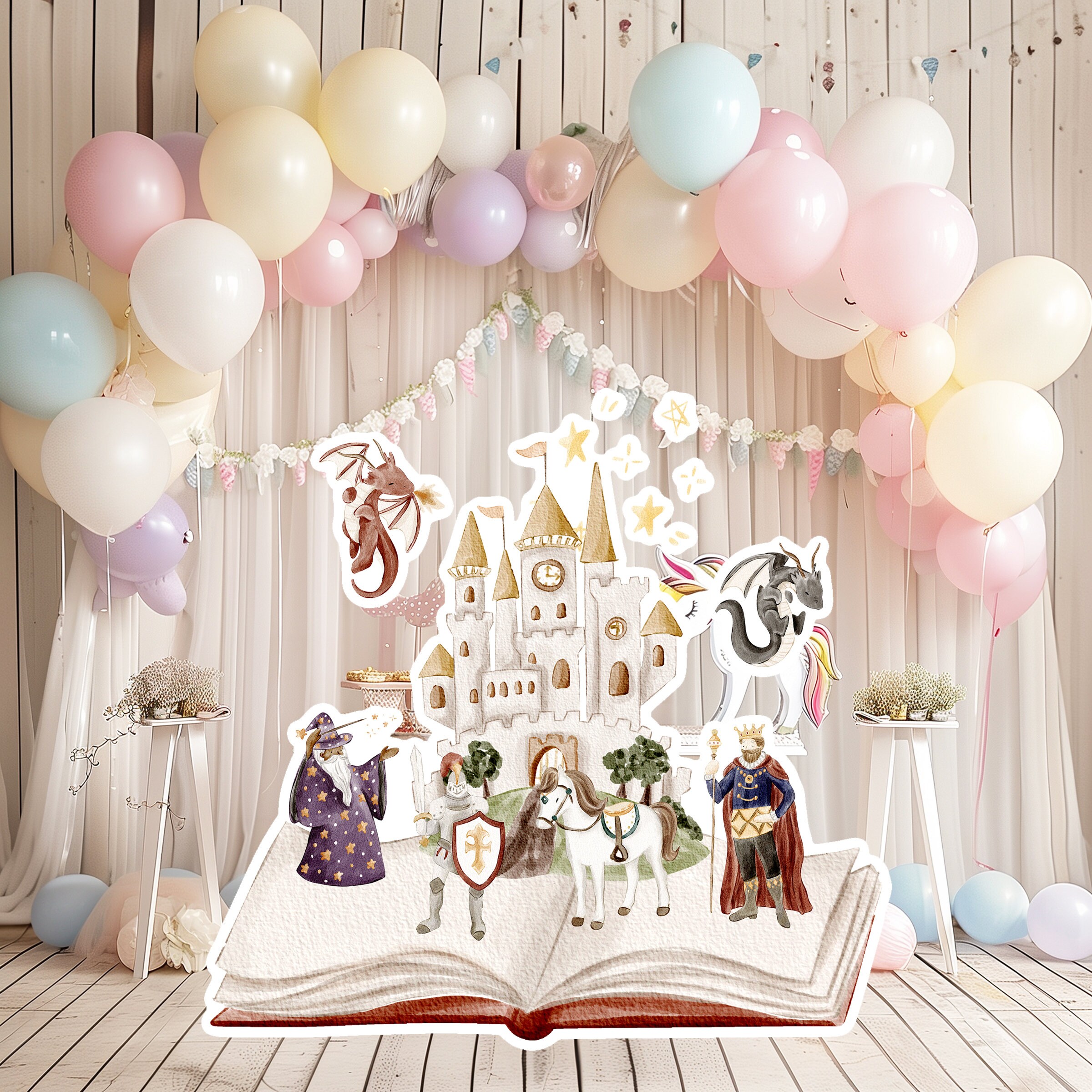 Princess Big Decor Cutout Party Props, Baby Birthday Standee, Adorable ...