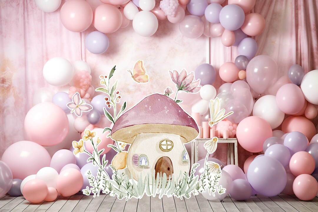 Fairy Big Decor Cutout, Fairy Birthday Standee, Whimsical Floral Fairy ...