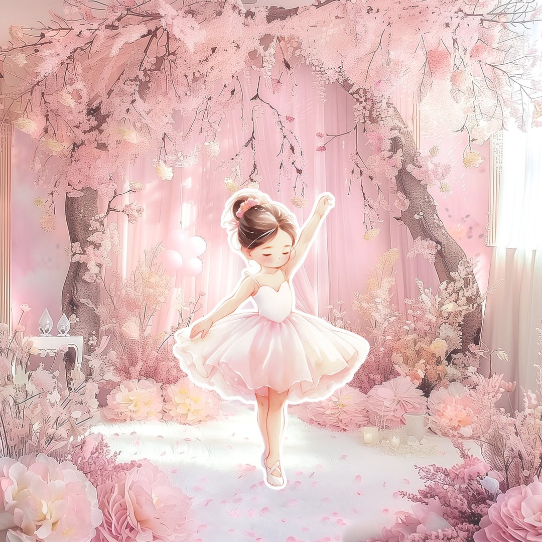 Ballerina Big Decor Cutout, Ballerina Birthday Standee, Whimsical ...