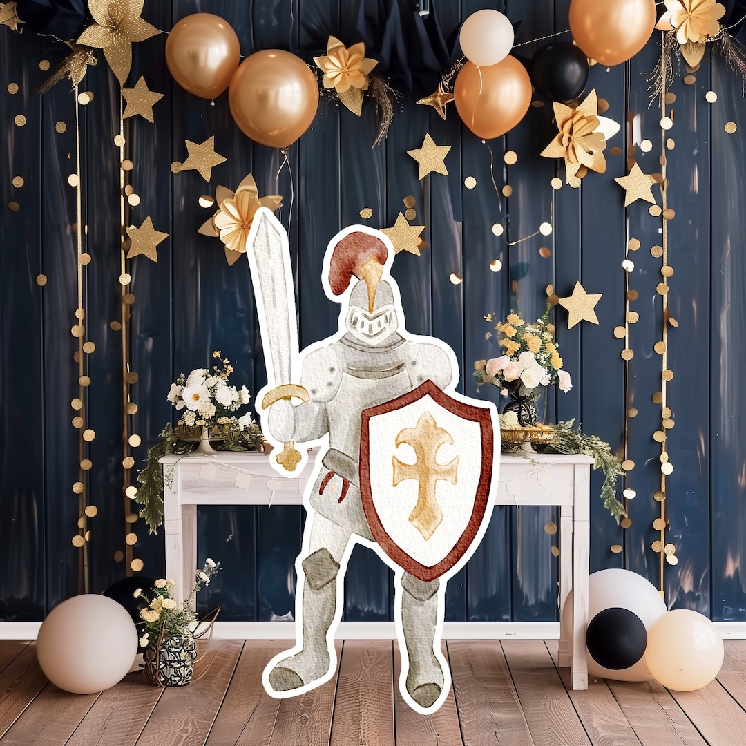 Knight Big Decor Cutout Party Props, Baby Tale Birthday Standee ...