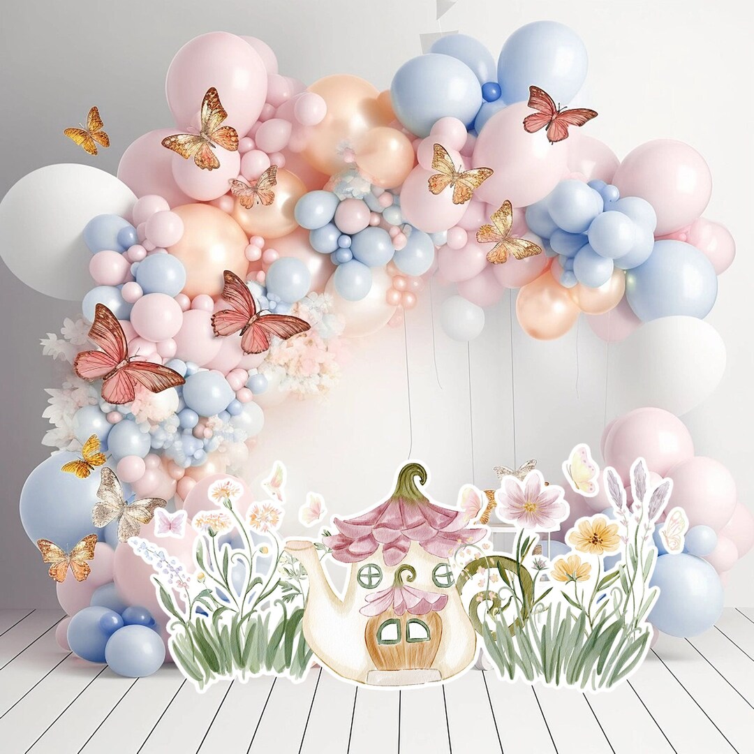 Fairy Big Decor Cutout, Fairy Birthday Standee, Whimsical Floral Fairy ...