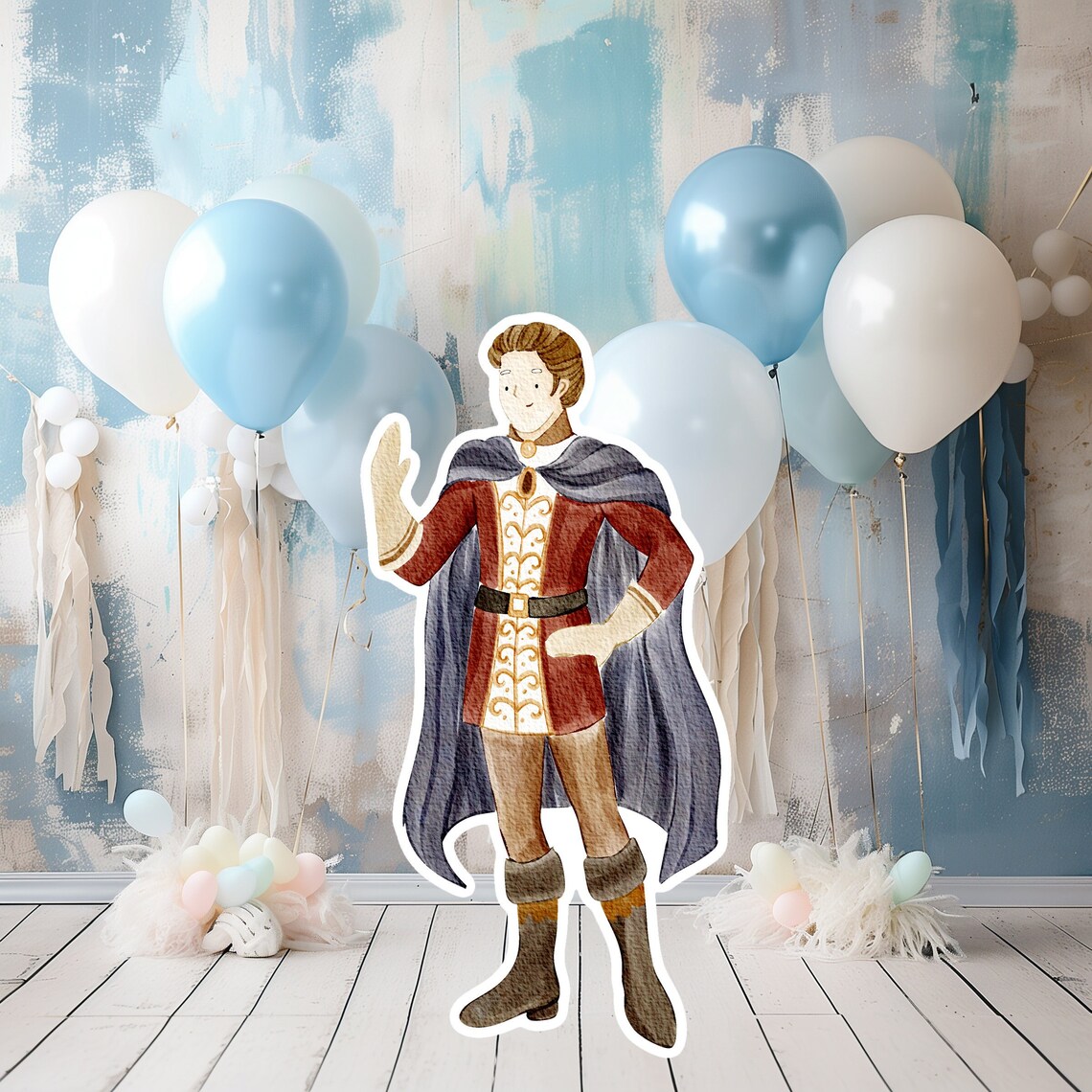 Prince Big Decor Cutout Party Props, Baby Girl Birthday Standee ...