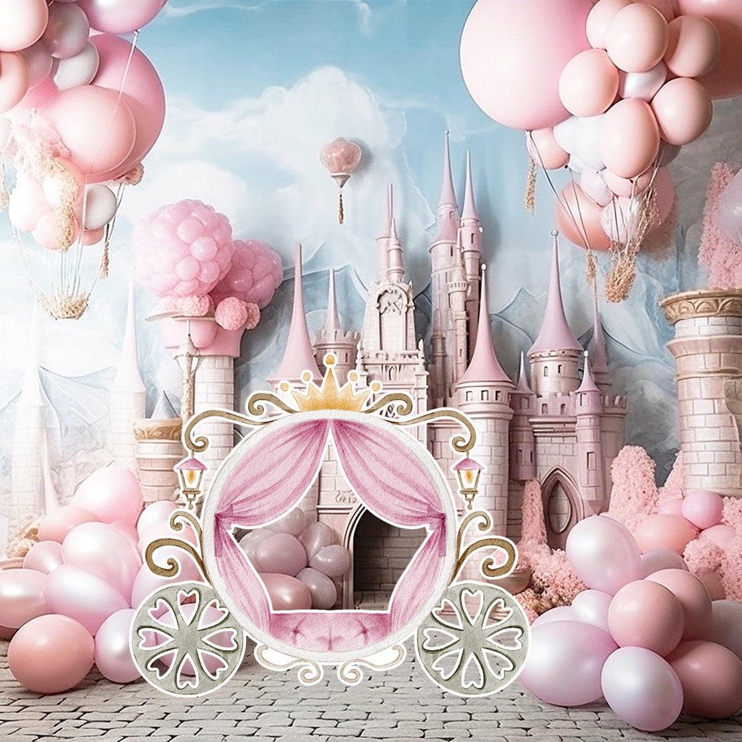 Princess Big Decor Cutout, Baby Girl Birthday Standee, Whimsical Floral ...